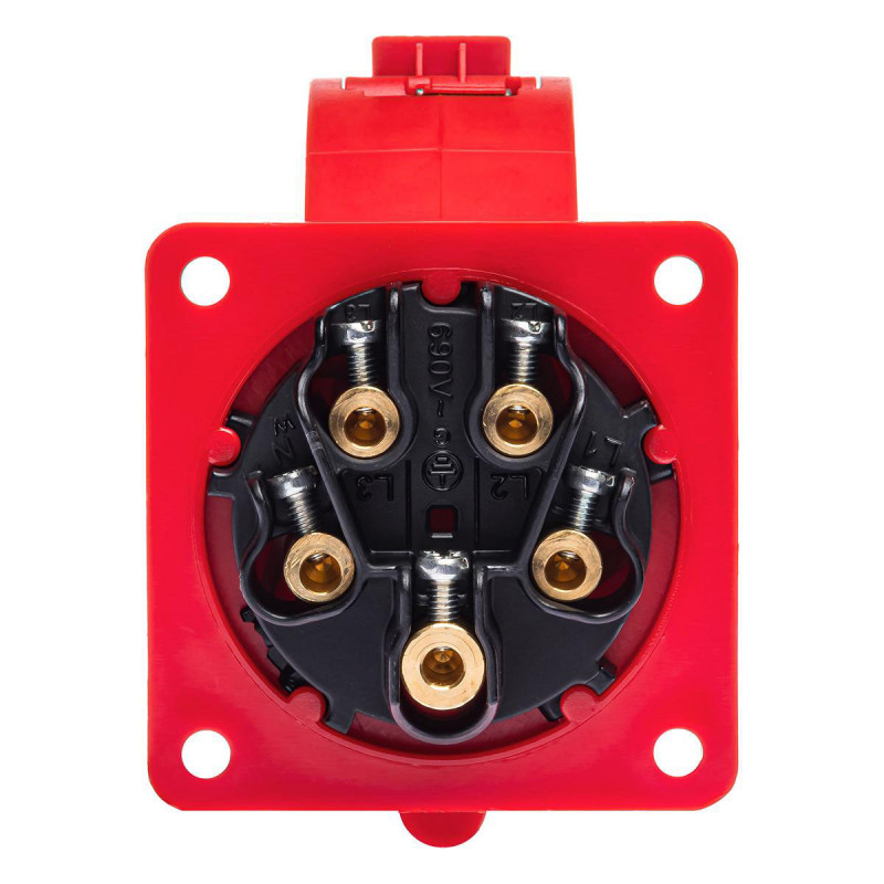 Prise Femelle Droite T tra 3P N T 32A 380V IP44 IDE 3316 Prise Femelle Droite T tra 3P N T 32A 380V IP44 IDE 3316